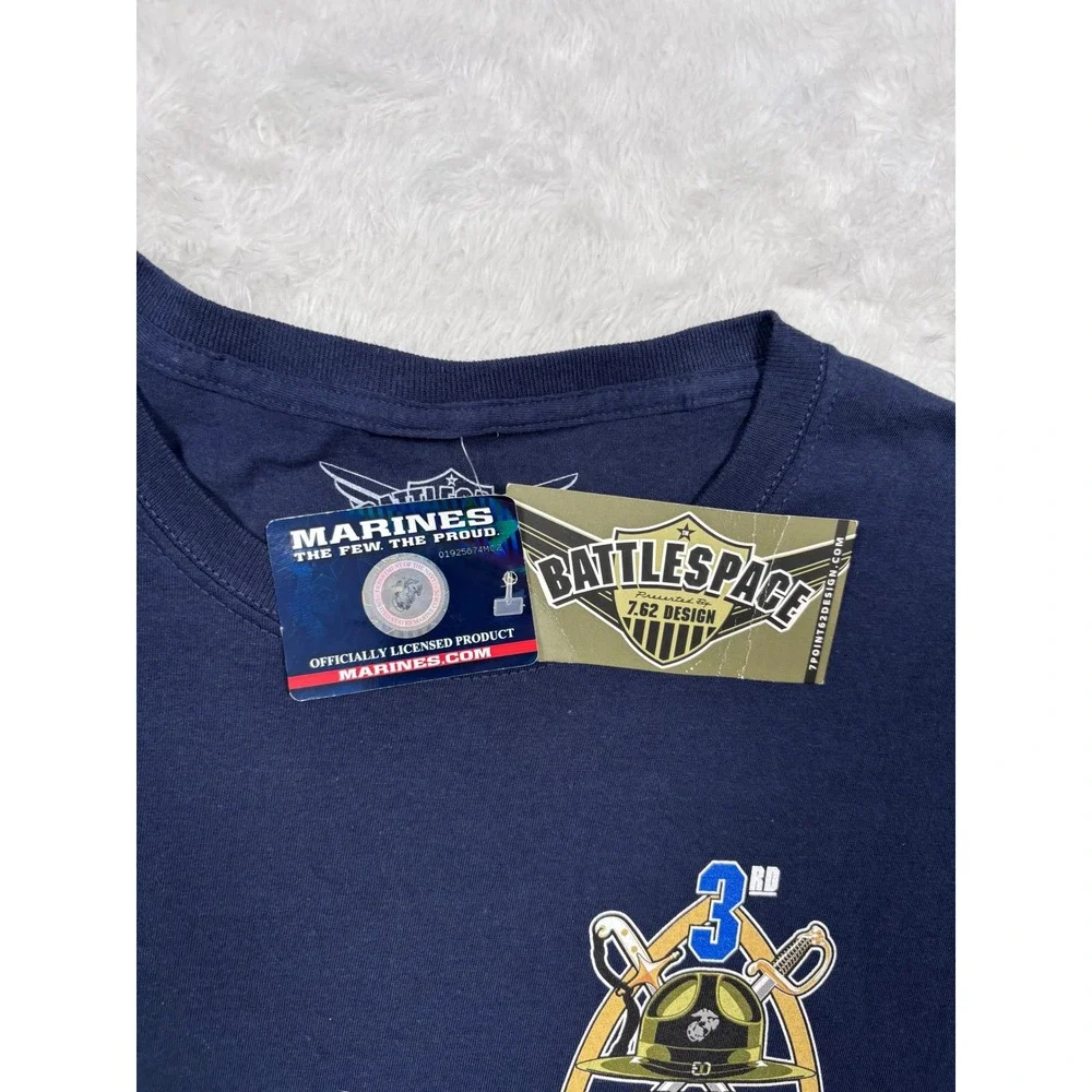 7.62 Design | Shirts | Usmc Marine Core Tshirt Men S Blue Parris Island ...